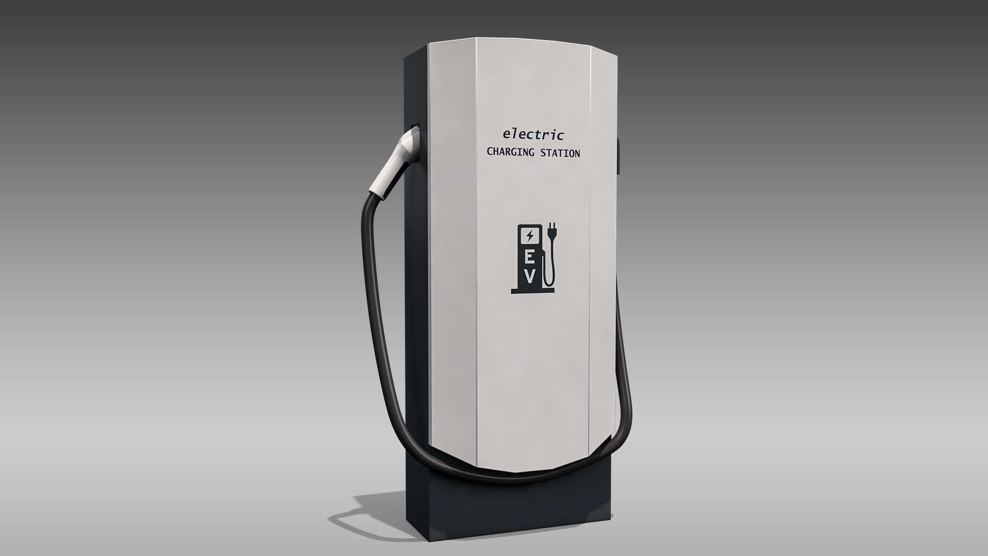 Electric Vehicle Charger 3D Model - TurboSquid 1586927