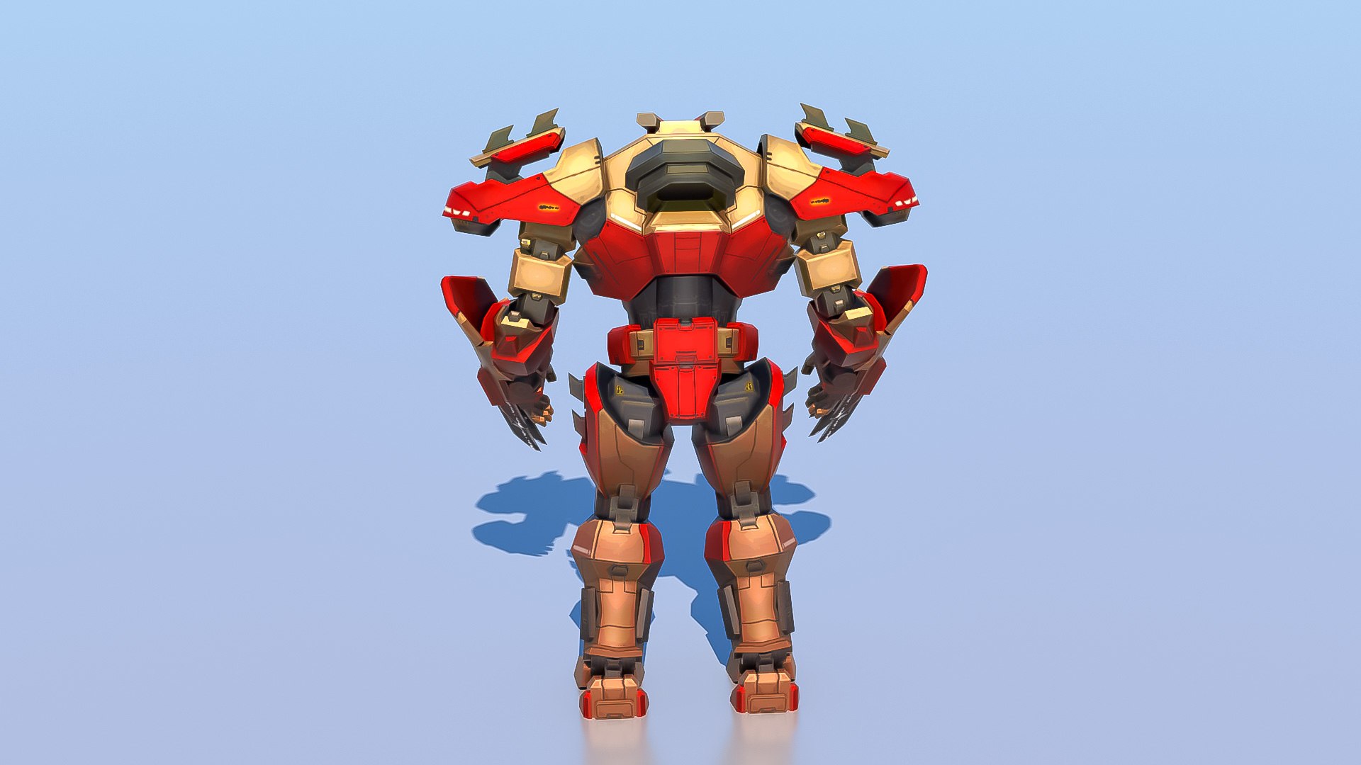 High Poly Hero Robot Rigged And Textured Model - TurboSquid 2185171