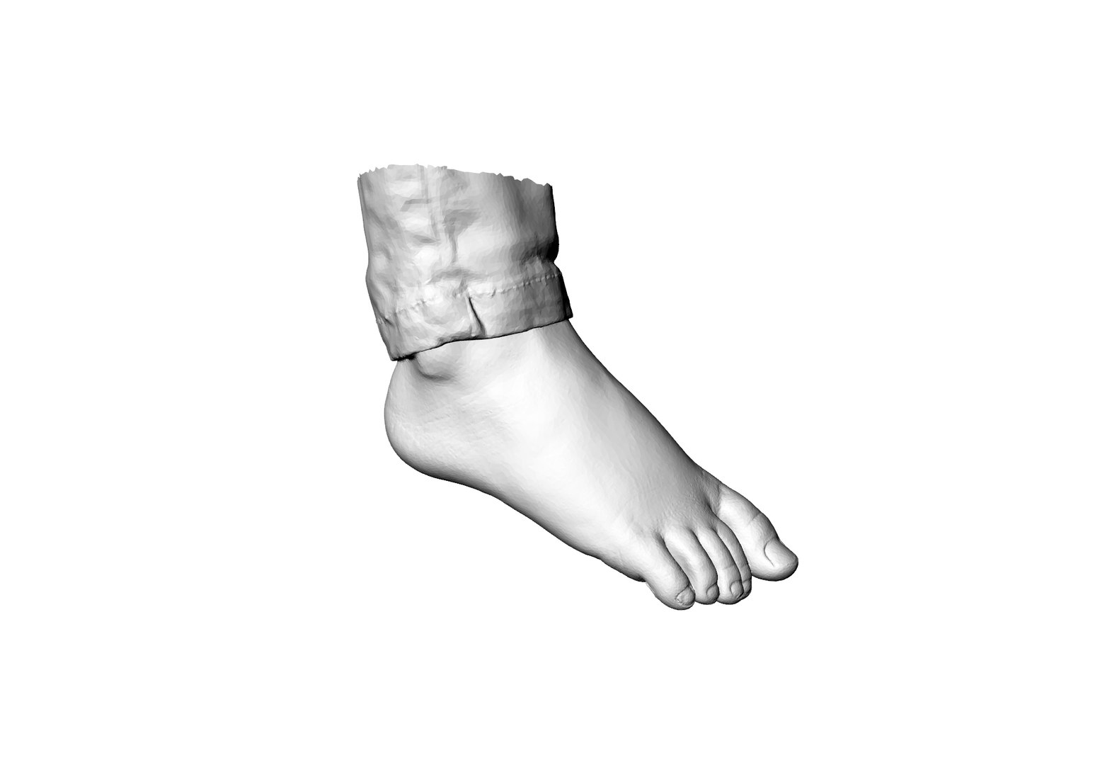 3D Child Foot 1 - TurboSquid 1803580