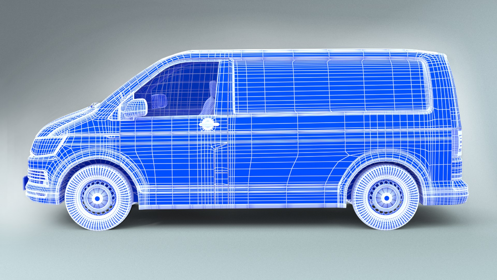 3D Exterior Volkswagen Transporter T6 Model - TurboSquid 1257596