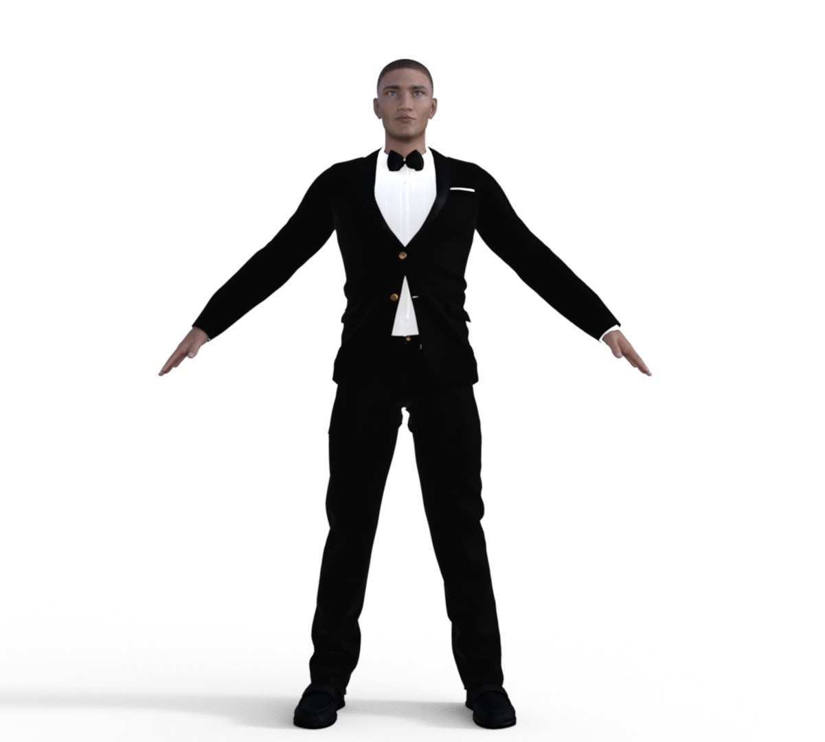 Asian Waiter Man 3D Model - TurboSquid 2031451
