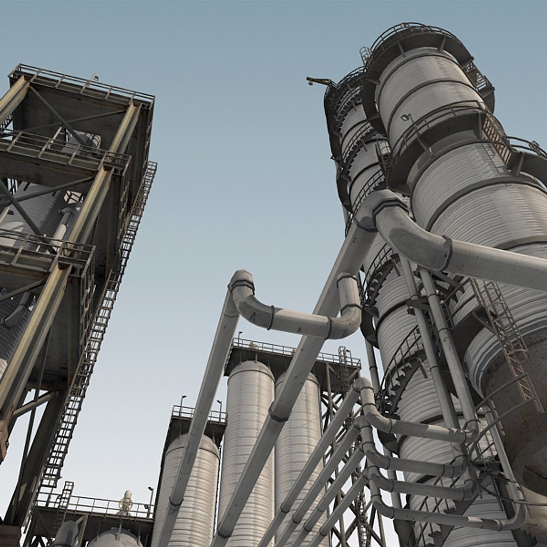 Refinery Towers 3d Max