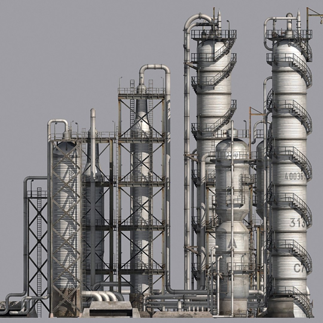 Refinery Towers 3d Max