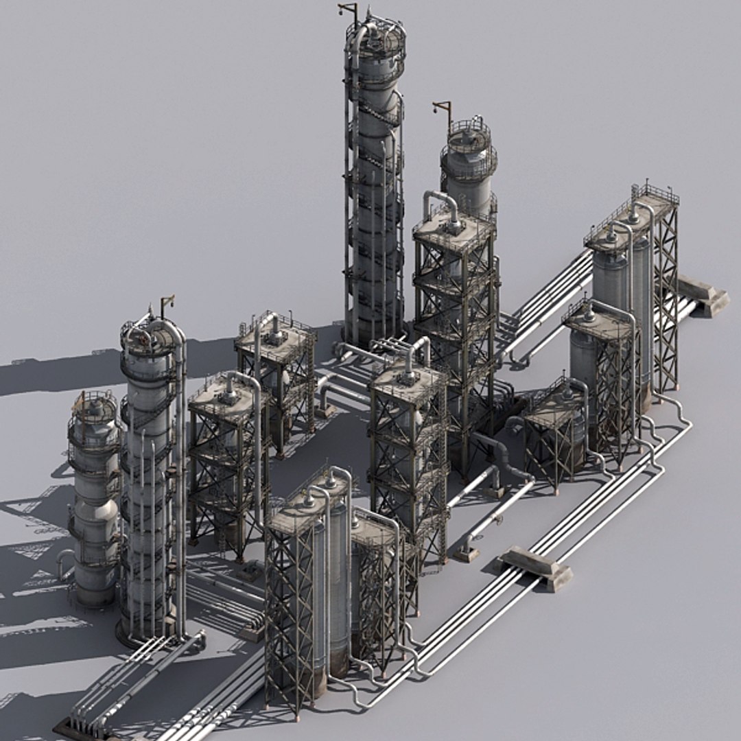 Refinery Towers 3d Max