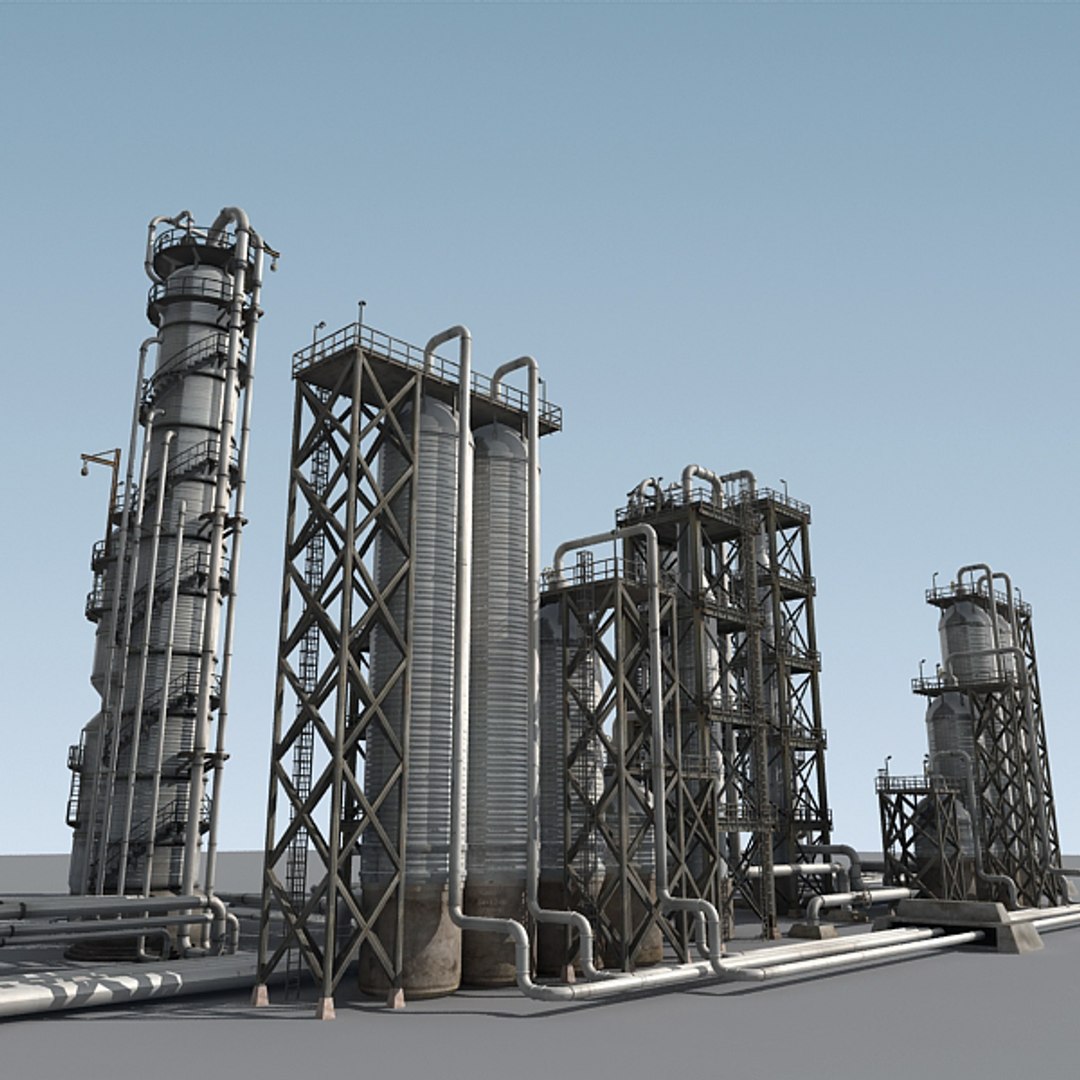 Refinery Towers 3d Max