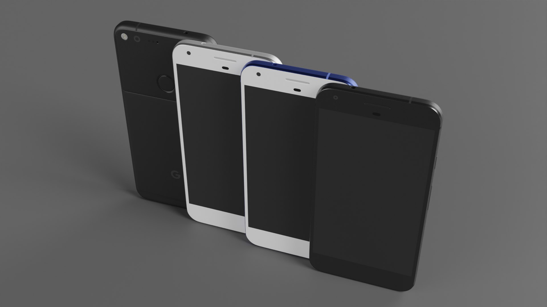 Google Pixel 1st generation All Colors 3D - TurboSquid 2061354