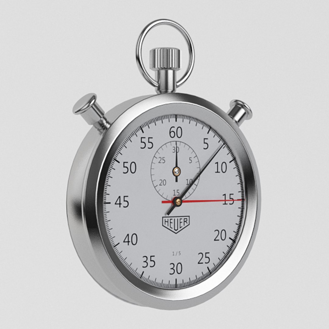 Stopwatch Watch 3d Model