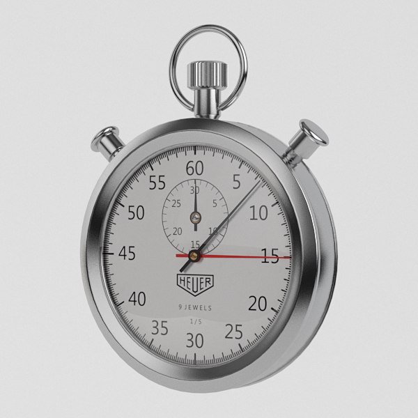 stopwatch watch 3d model