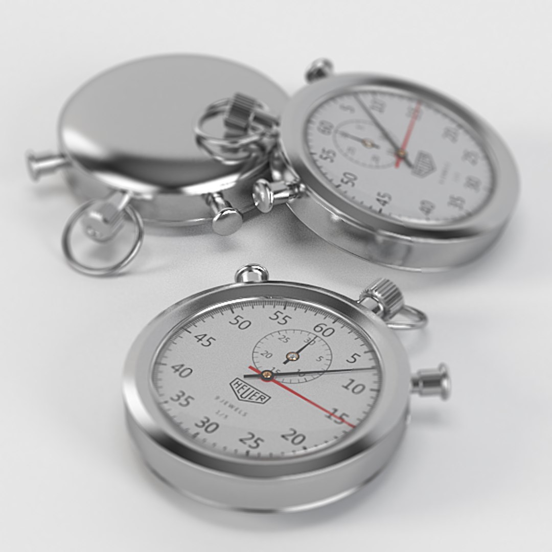 Stopwatch Watch 3d Model