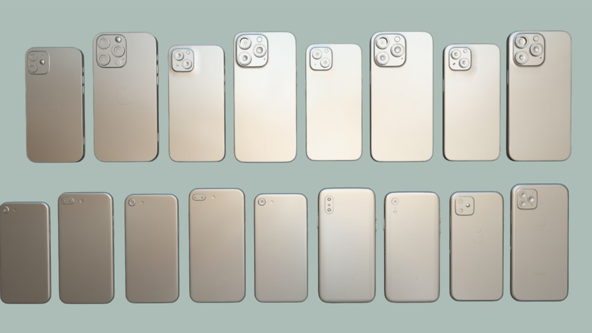 Apple iPhones Mobiles Bundle Pack 3D model - TurboSquid 2168057