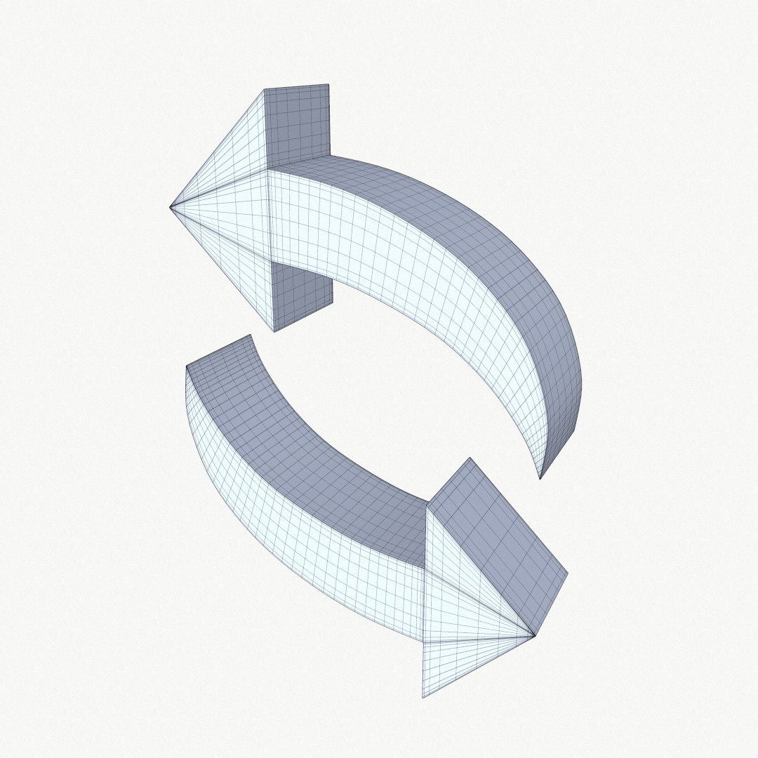 3D Refresh Arrows - TurboSquid 1193225