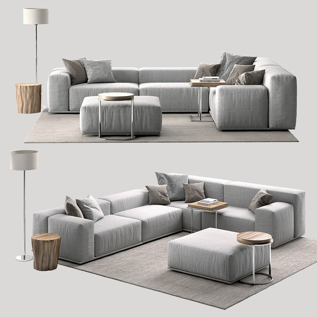 Sofa Delano Pianca 3D Model - TurboSquid 1410320