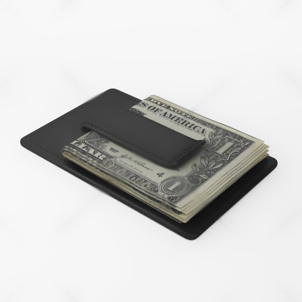 3D model Paper money wallet dollar euro foreign currency coin ...
