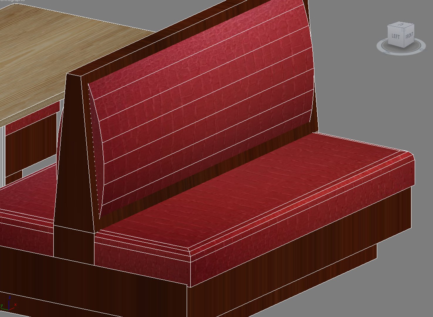3d Model Restaurant Sofa