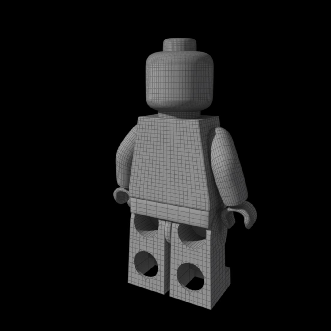 Lego Minifigure Rigged 3d Model