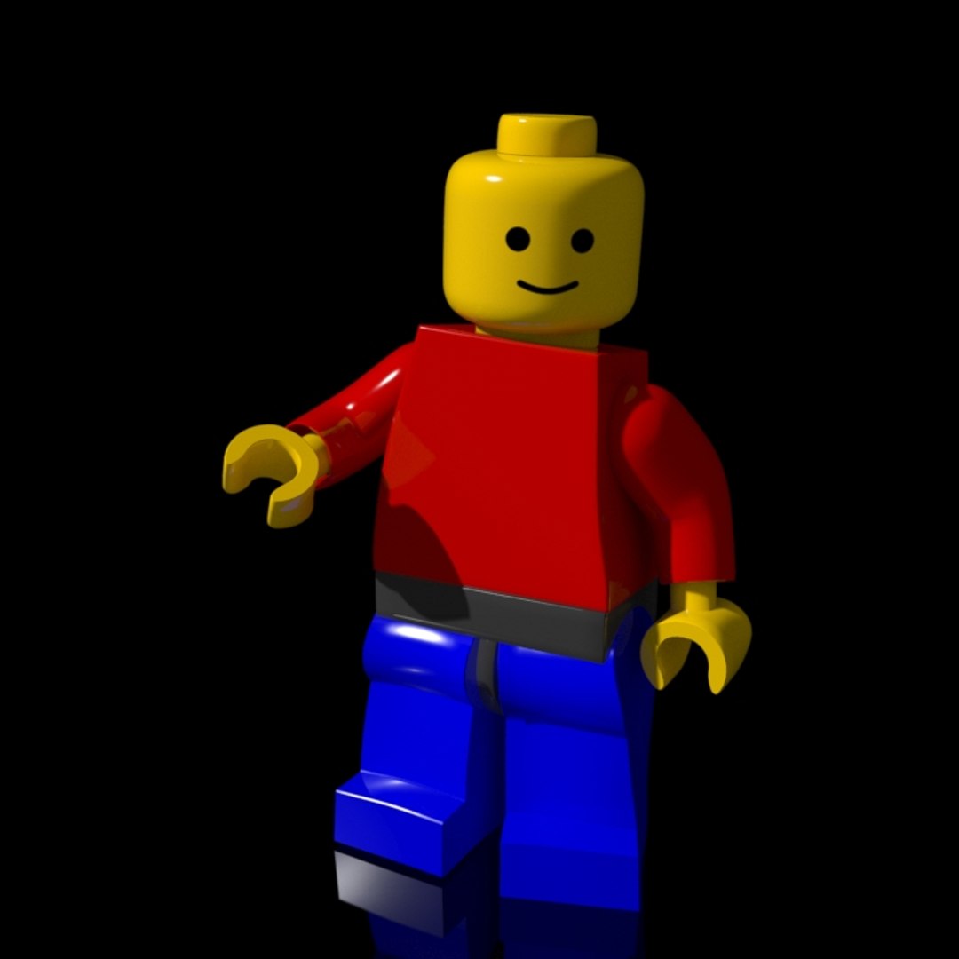 Lego Minifigure Rigged 3d Model