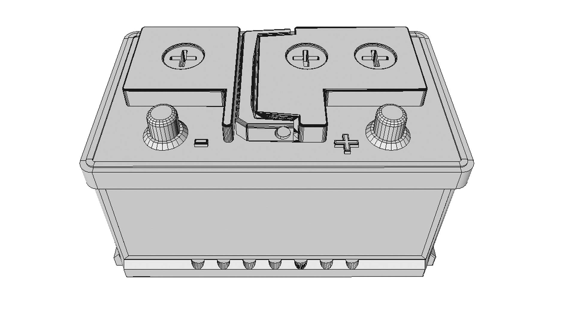Car Battery 3D Model - TurboSquid 1924792