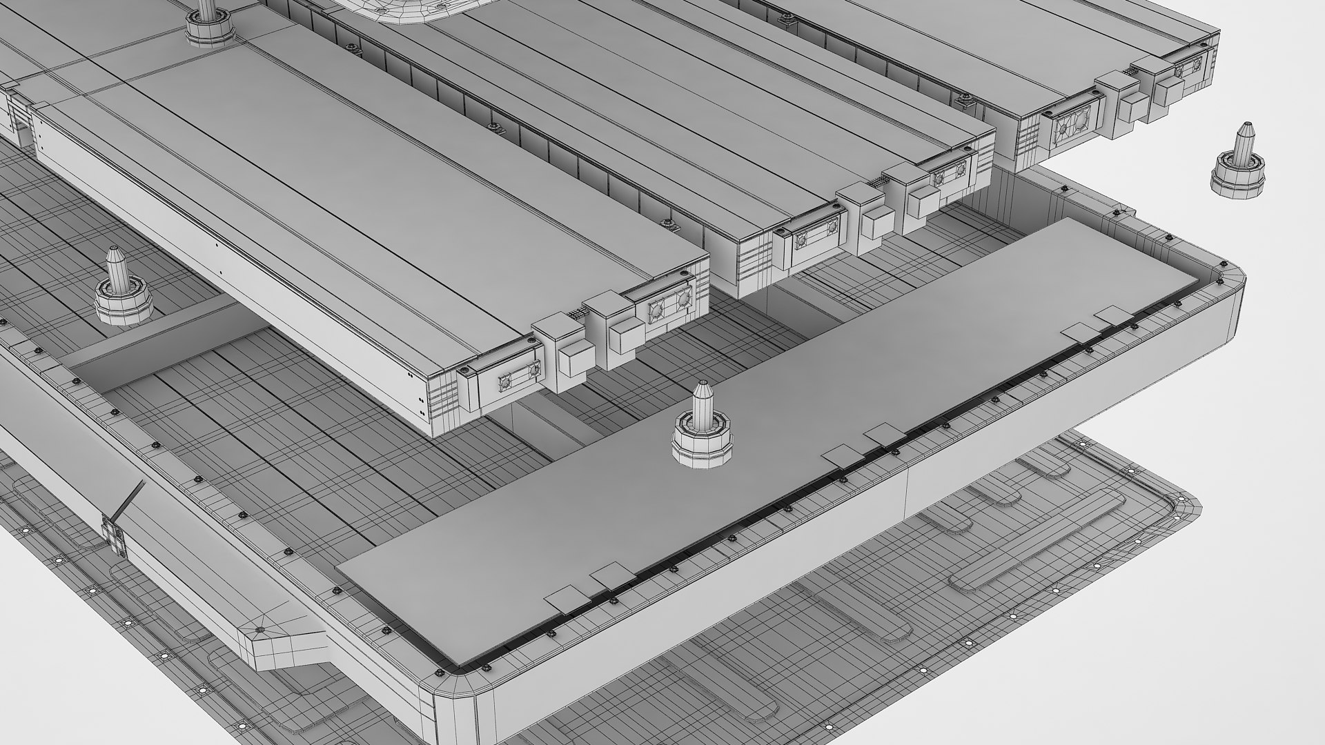 Electric Cars Battery Collection 02 3D model - TurboSquid 1897199