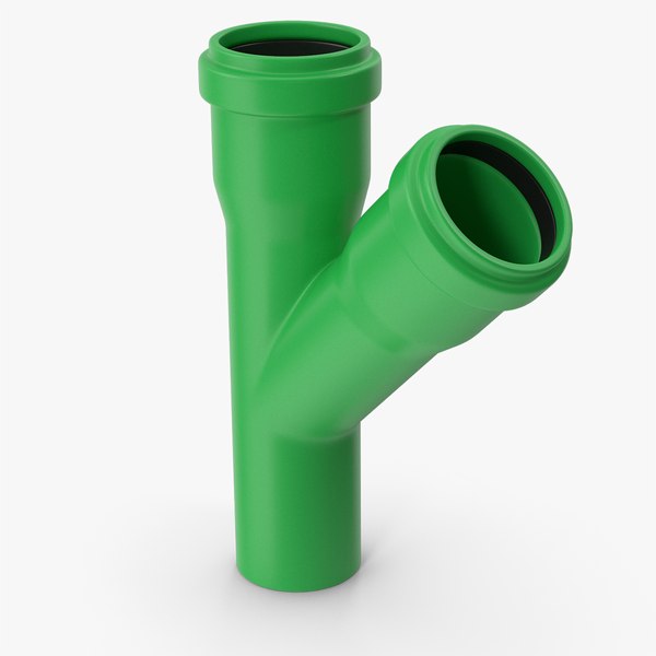 PVC Pipe Green model - TurboSquid 1926138
