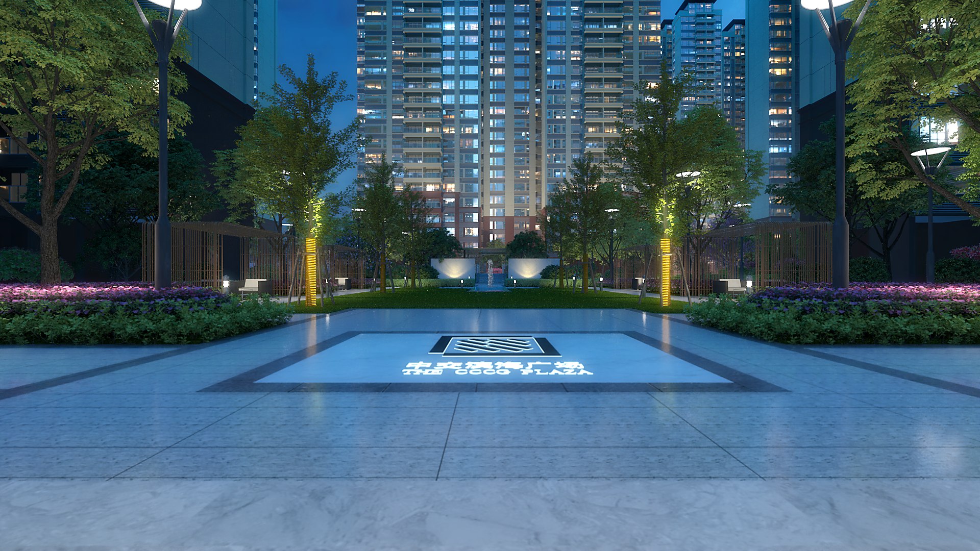 3D Architectural Animation Night Scene Model - TurboSquid 2259408