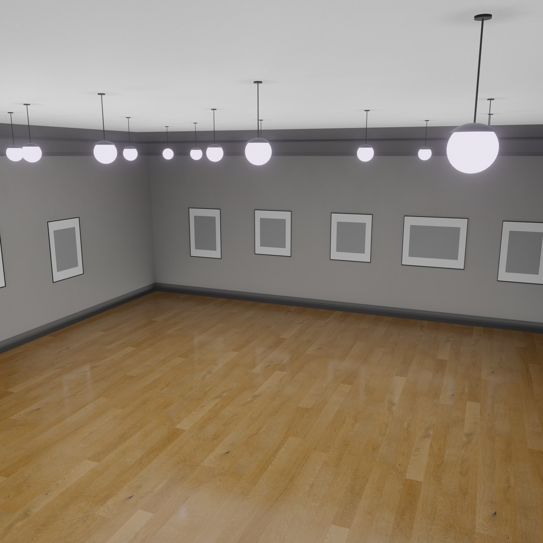 ART GALLERY ROOM Classic 3D INTERIOR 3D Model - TurboSquid 2031168