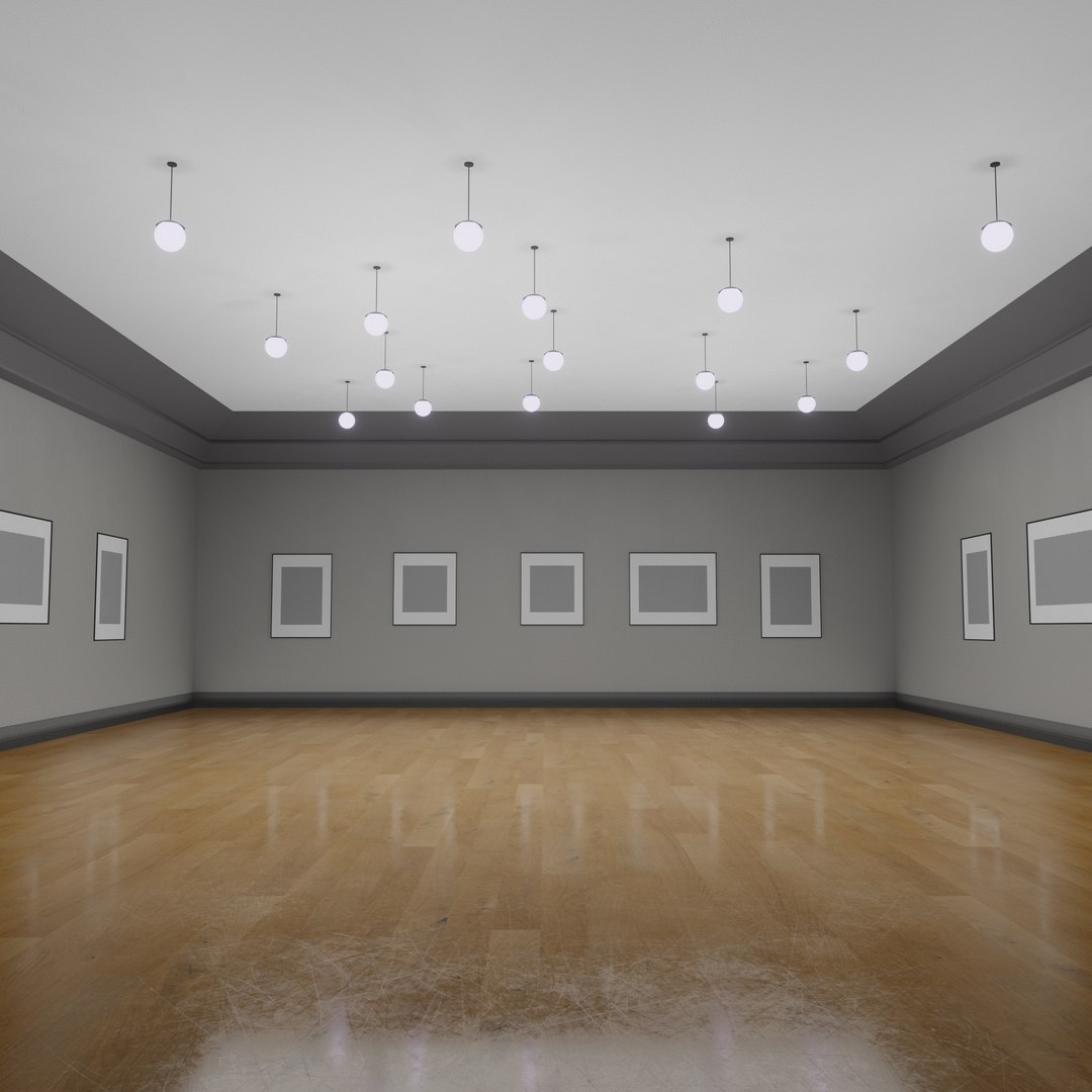 ART GALLERY ROOM Classic 3D INTERIOR 3D Model - TurboSquid 2031168