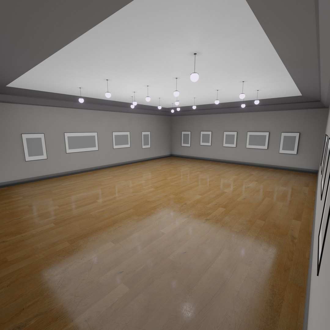ART GALLERY ROOM Classic 3D INTERIOR 3D Model - TurboSquid 2031168