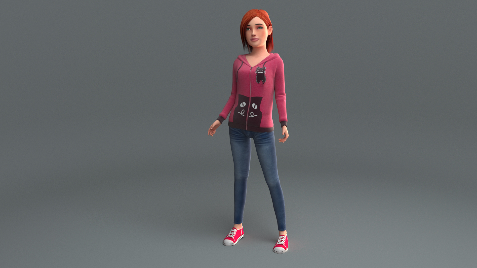 Realistic Girl Rig 3D Model - TurboSquid 1243747
