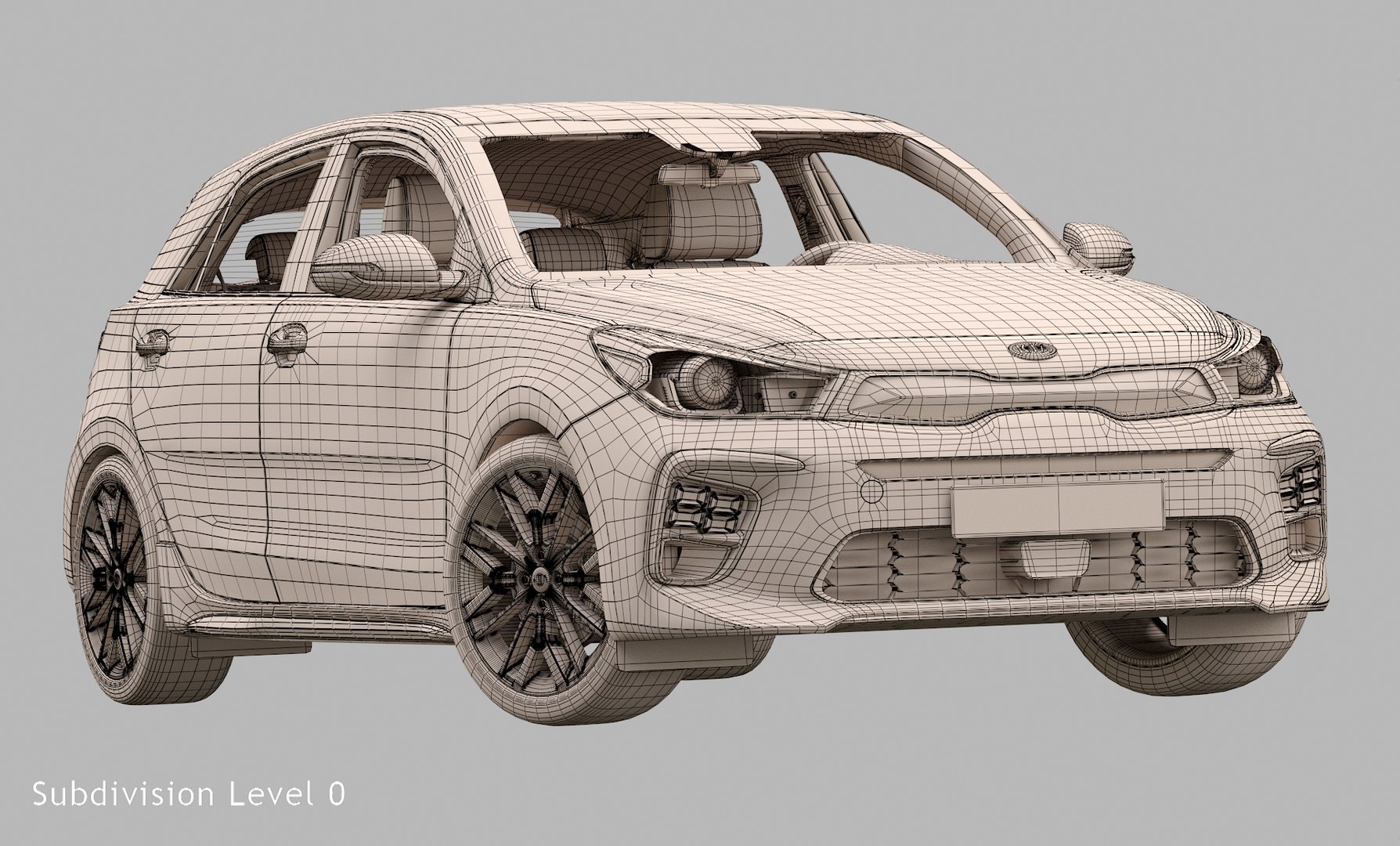 3D 2019 Kia Rio - TurboSquid 1470377