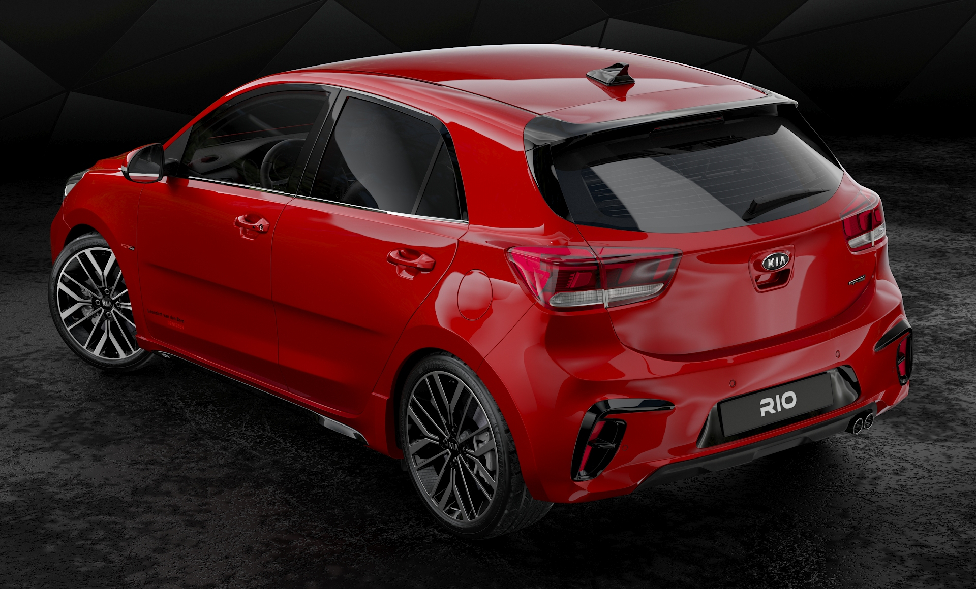 3D 2019 kia rio - TurboSquid 1470377