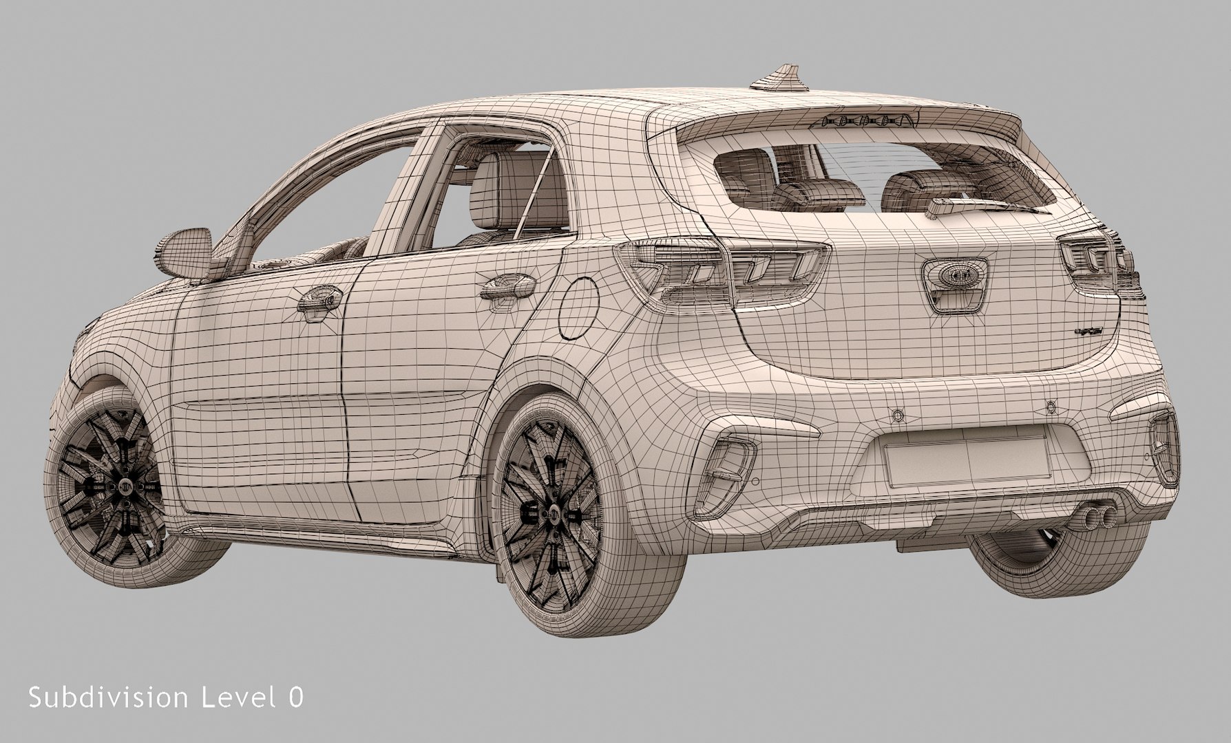 3D 2019 Kia Rio - TurboSquid 1470377