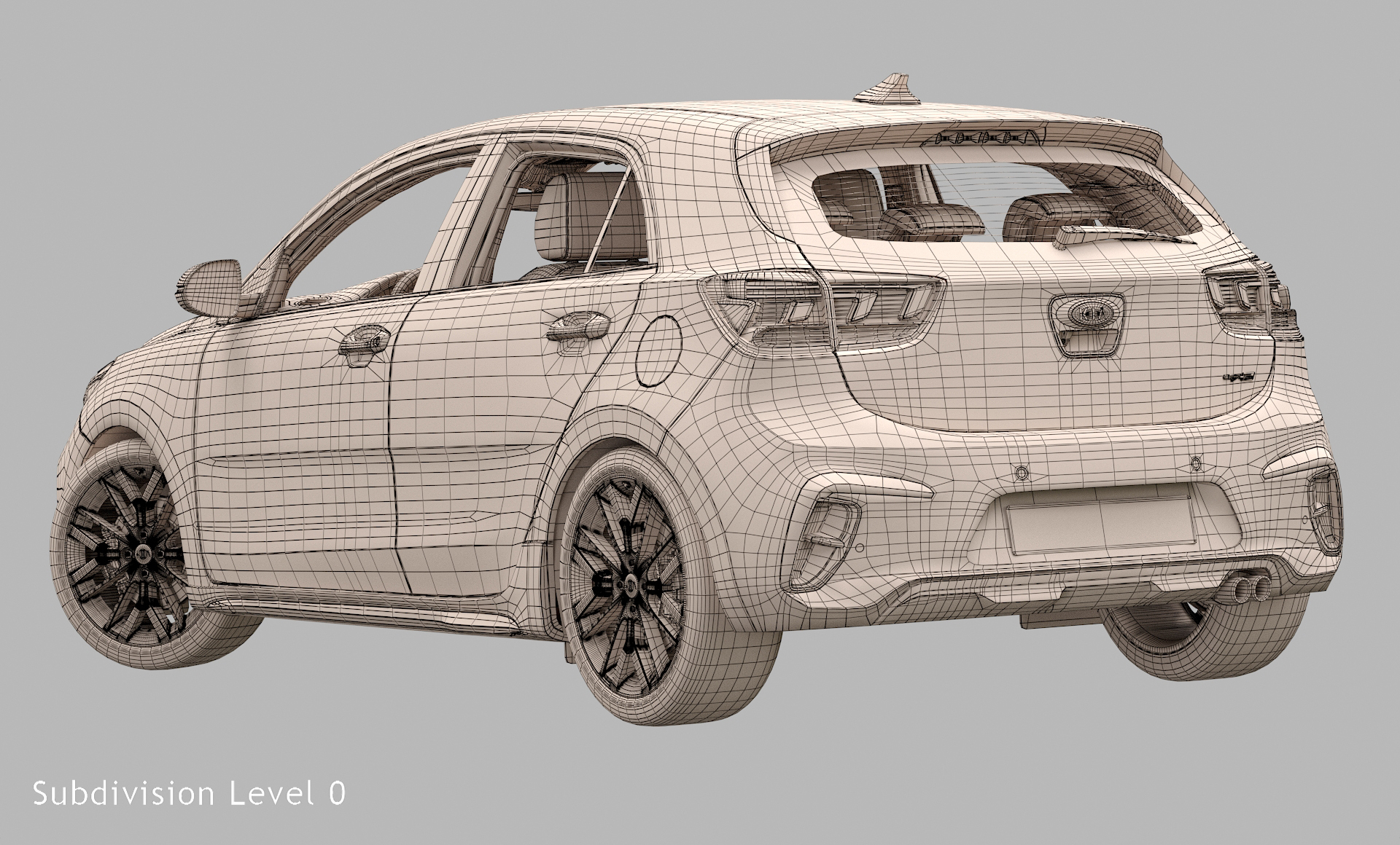 3D 2019 kia rio - TurboSquid 1470377