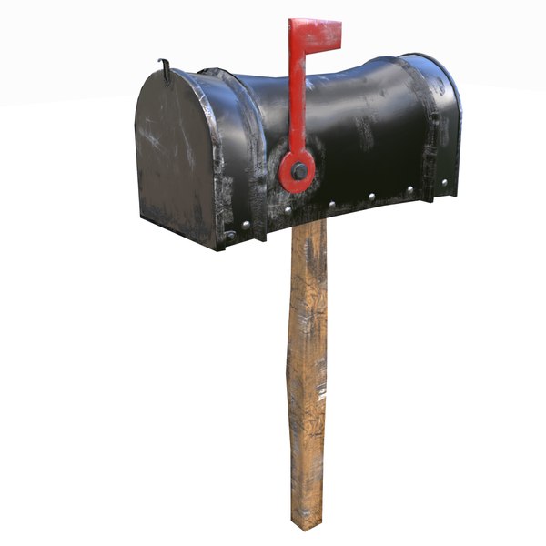 Black mailbox 3D - TurboSquid 1511147