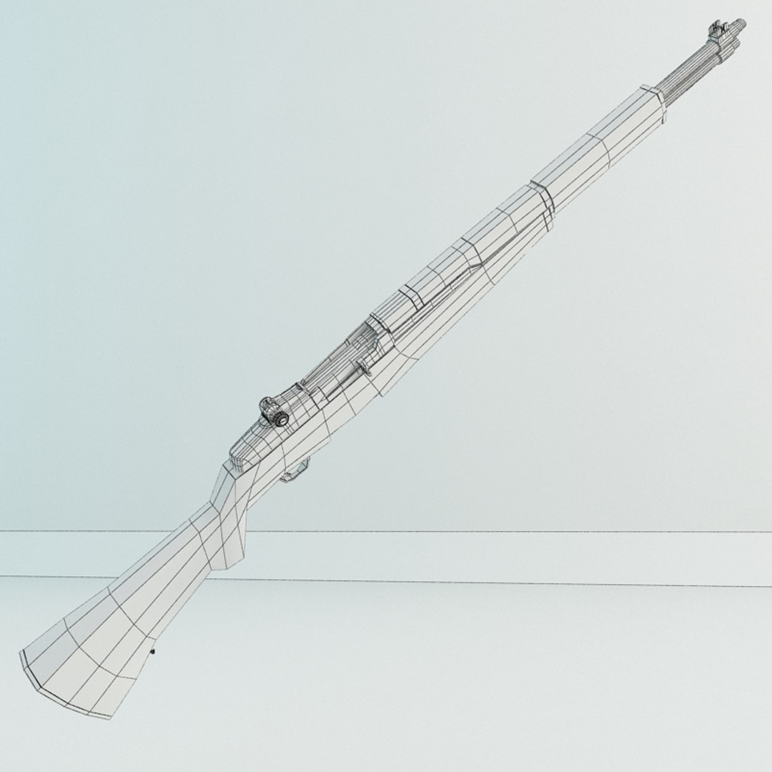 3d Model M1 Garand Rifle