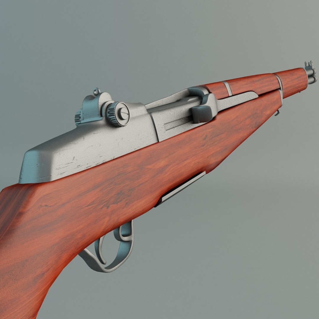3d Model M1 Garand Rifle