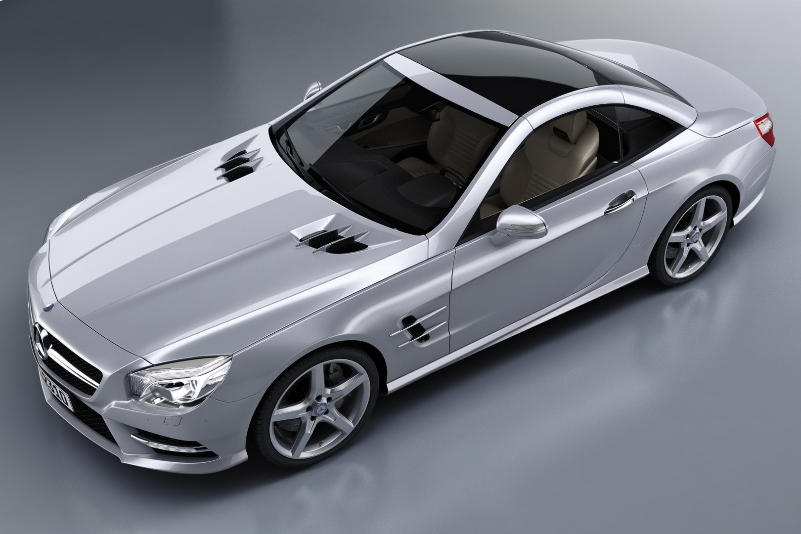 3d model mercedes-benz sl 2012