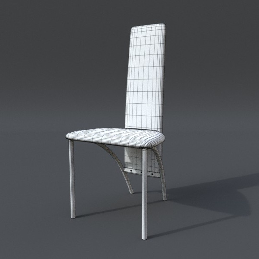 3d model table chair set