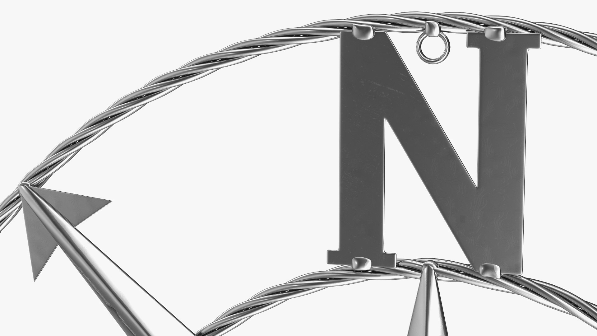 Compass Rose Silver 3D model - TurboSquid 1832860