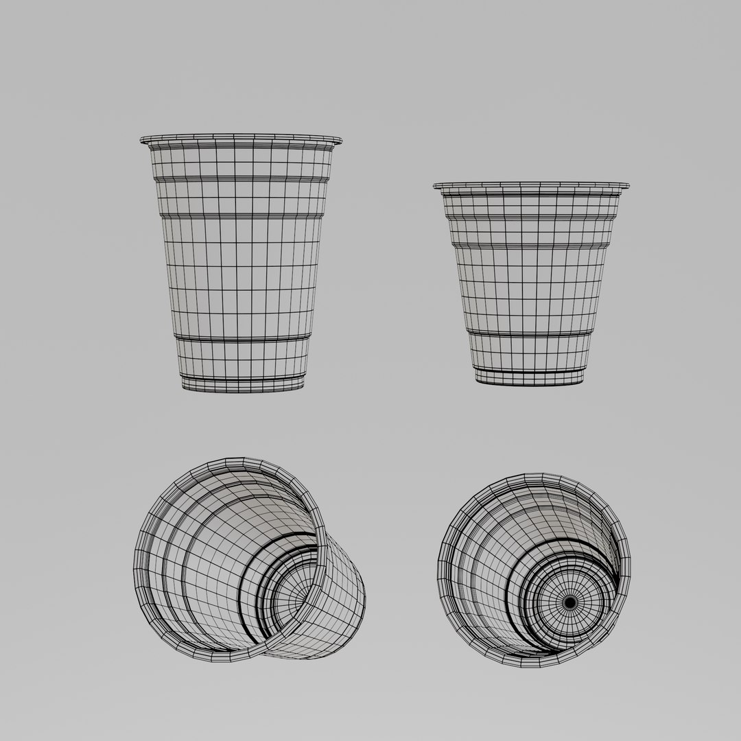 3D Clear Cup Collection Model - TurboSquid 2086796