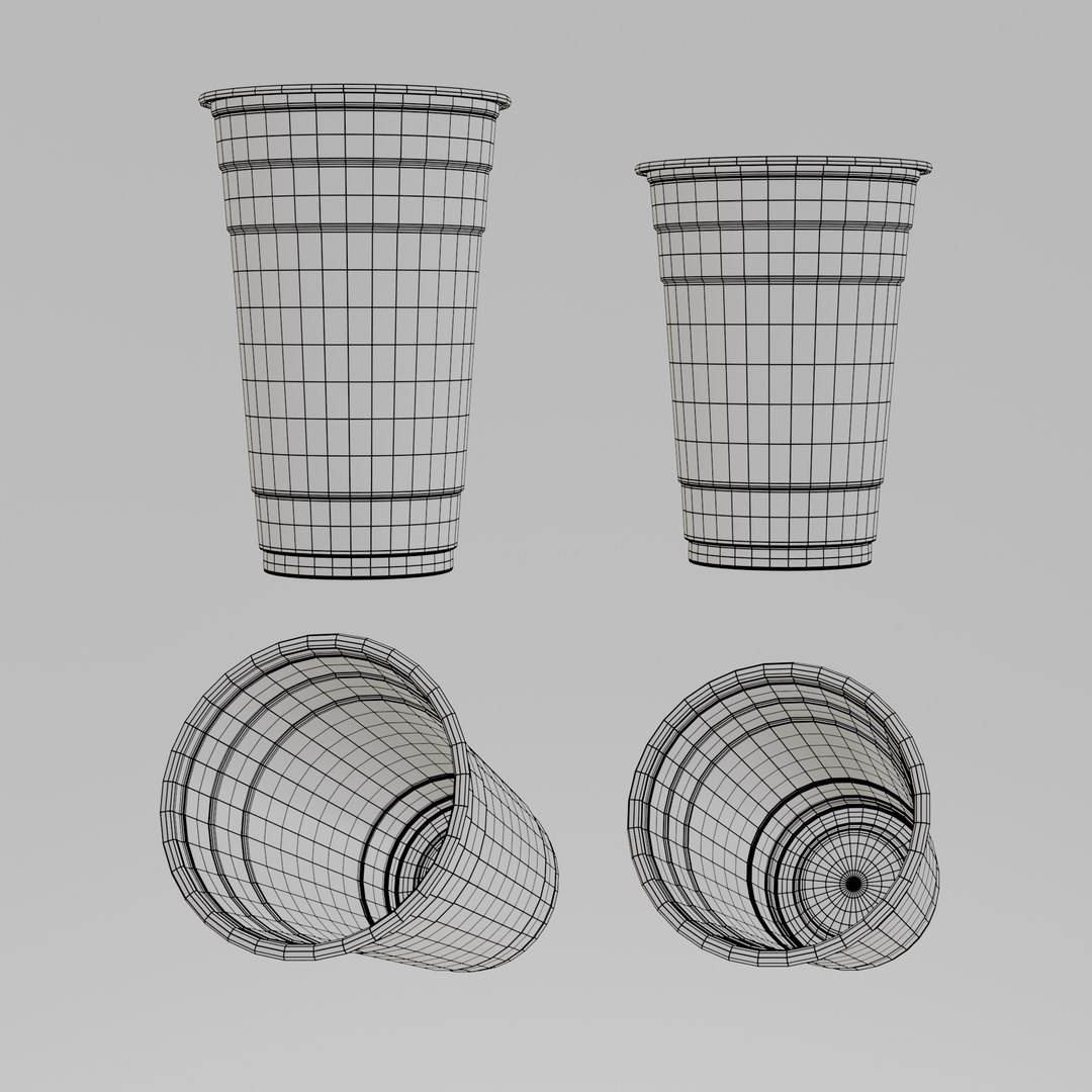 3D Clear Cup Collection Model - TurboSquid 2086796