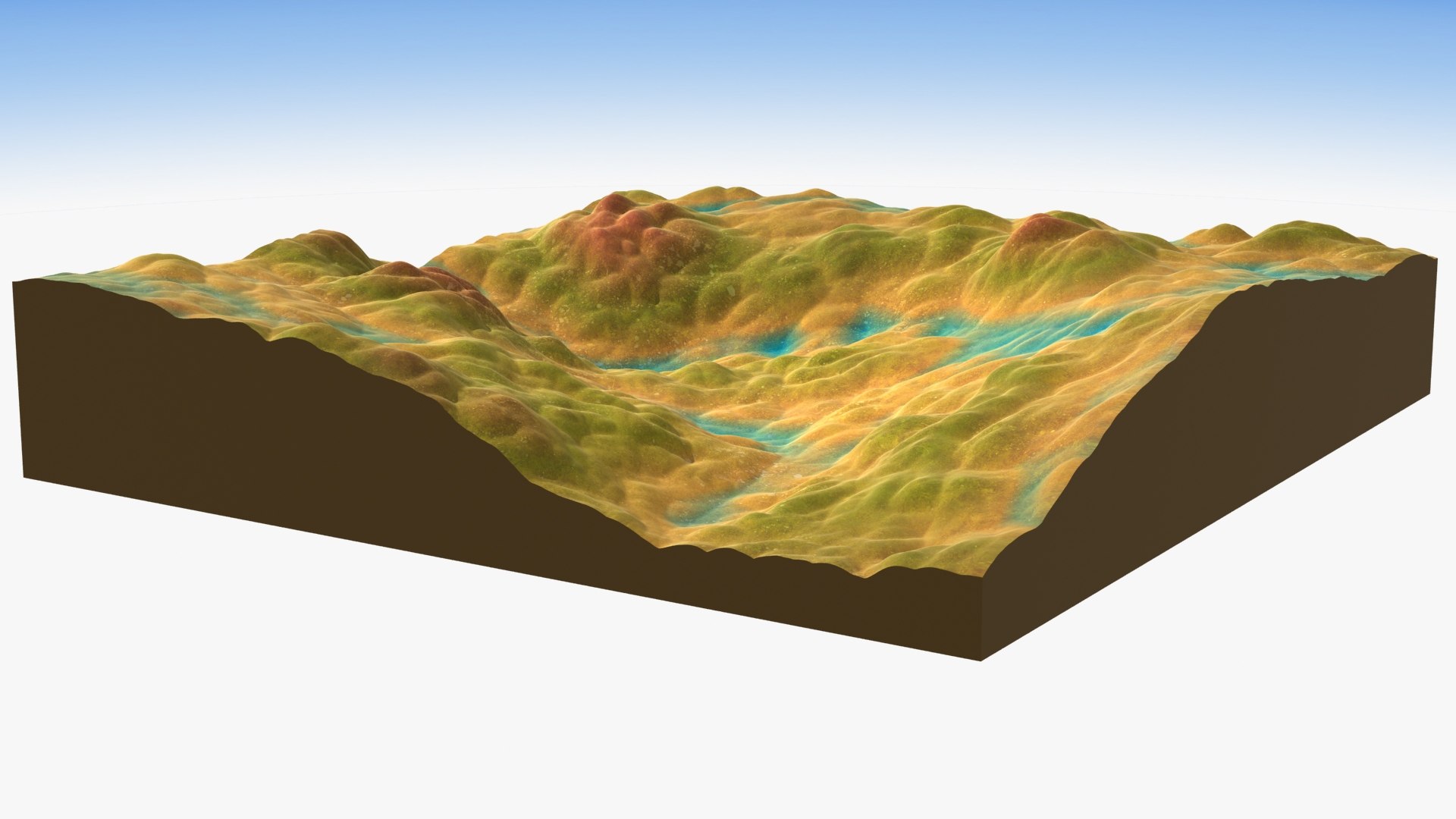 3D Model Cartoon Terrain - TurboSquid 1605813