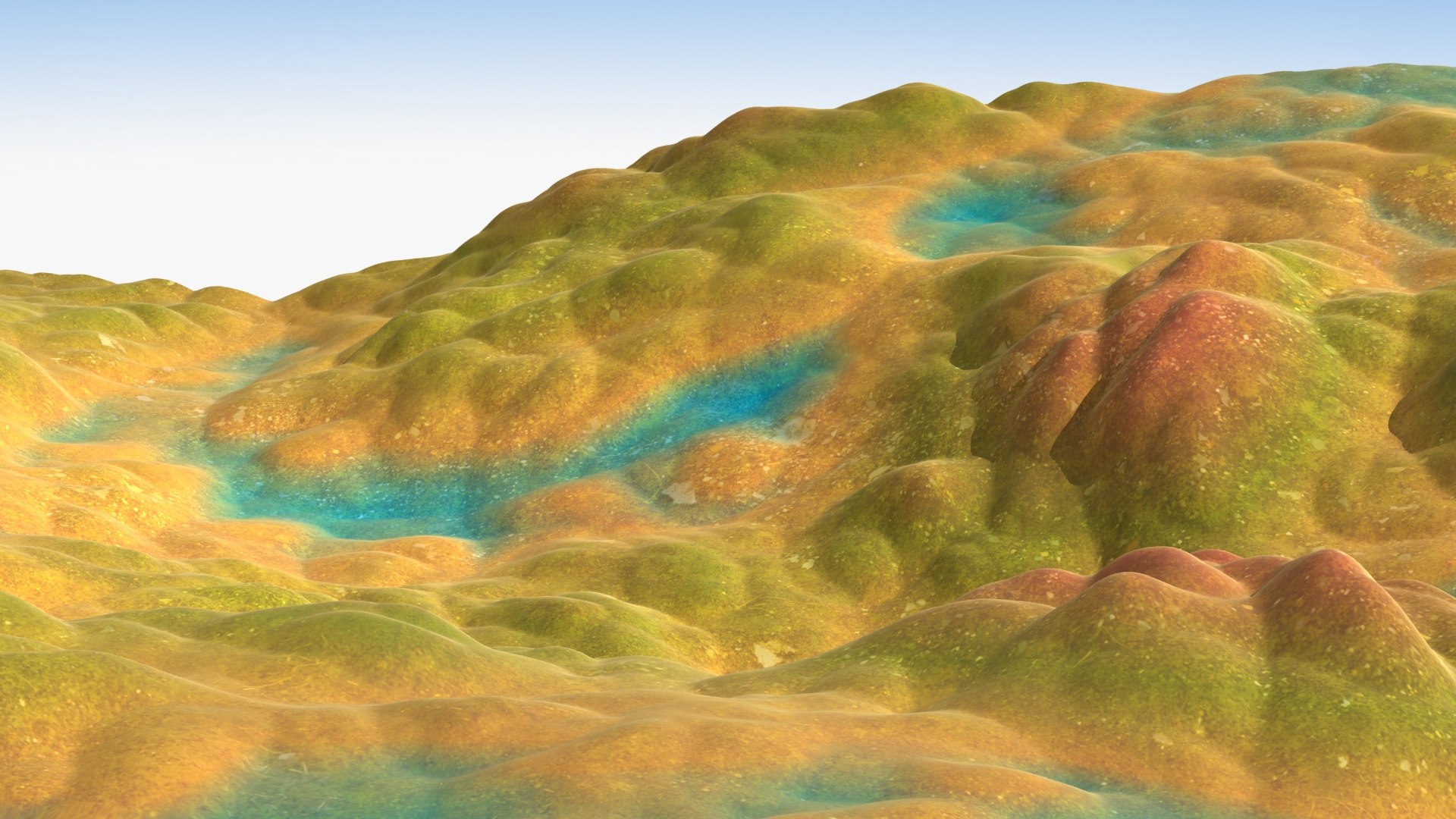 3D Model Cartoon Terrain - TurboSquid 1605813