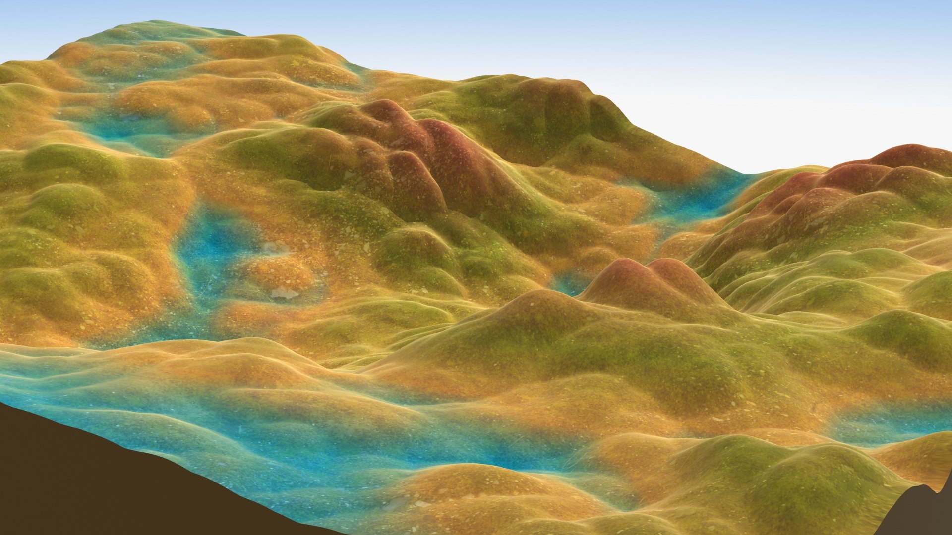 3D Model Cartoon Terrain - TurboSquid 1605813