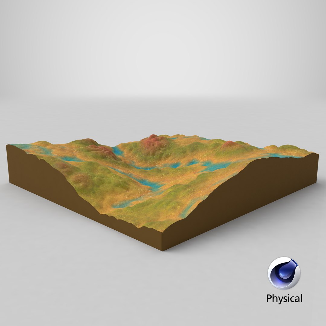 3D model cartoon terrain - TurboSquid 1605813