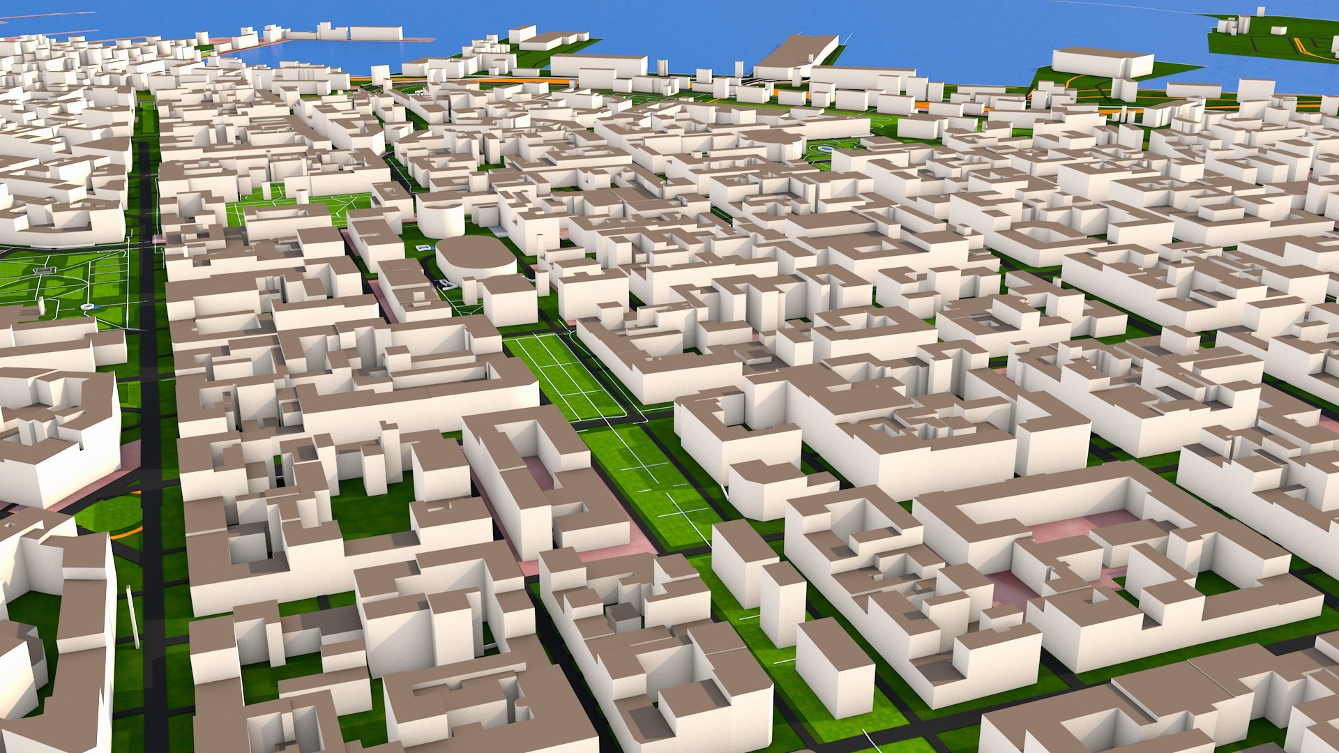 3D building street city model - TurboSquid 1615899