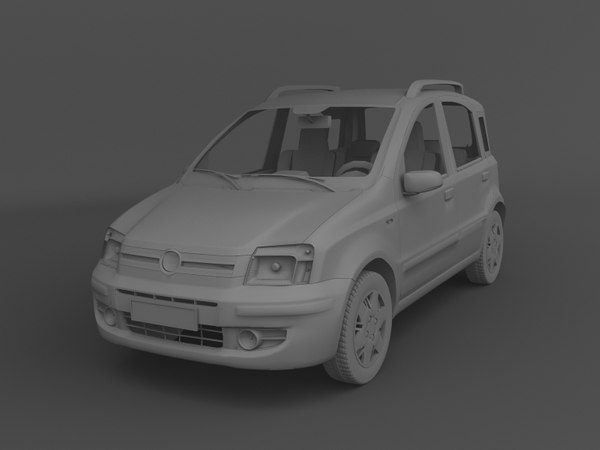 3d fiat panda 2003