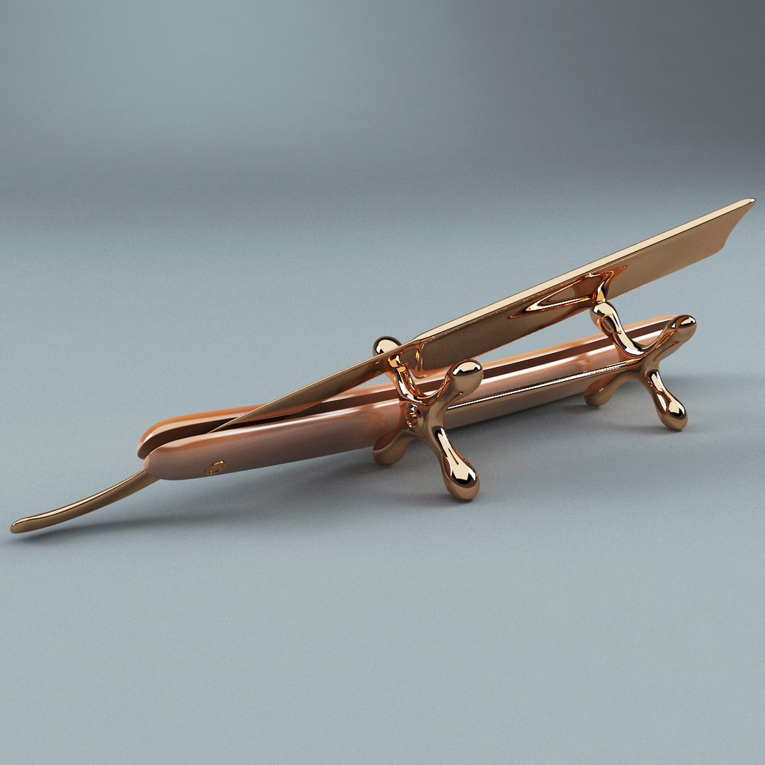 3d Model Straight Razor