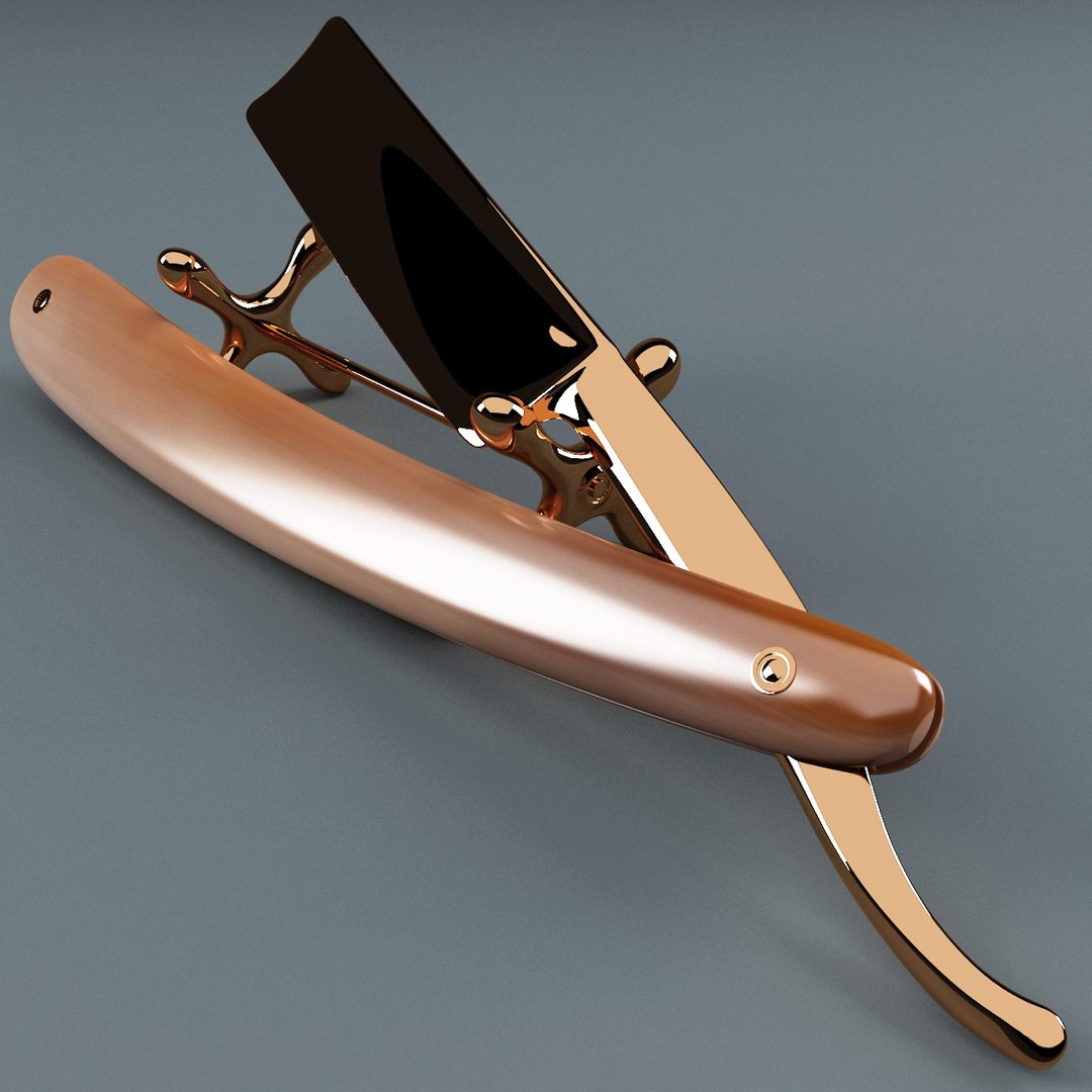 3d Model Straight Razor