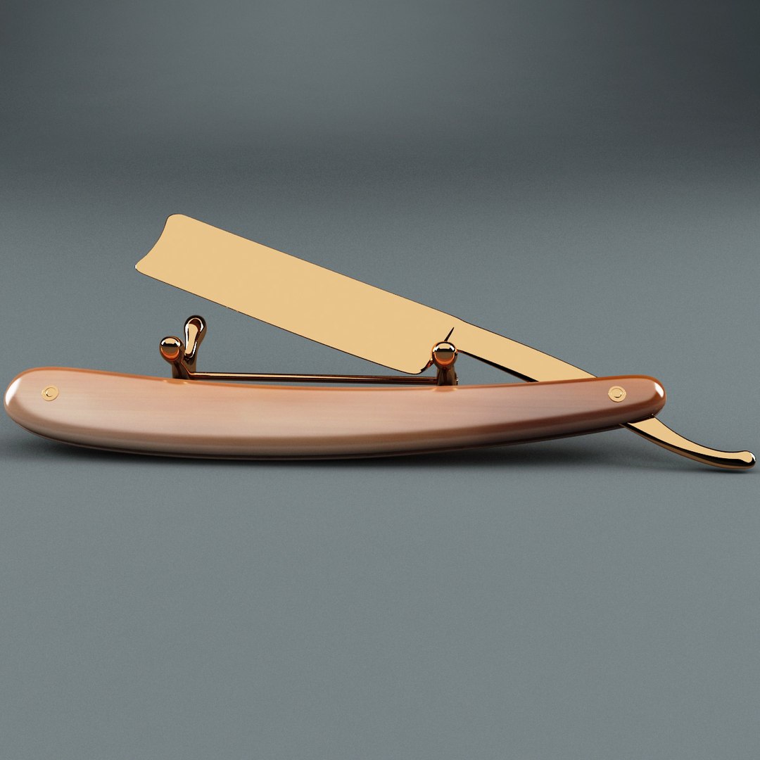 3d Model Straight Razor