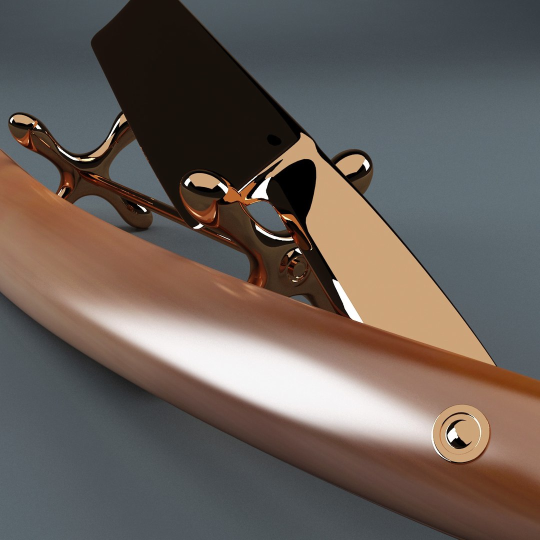 3d Model Straight Razor